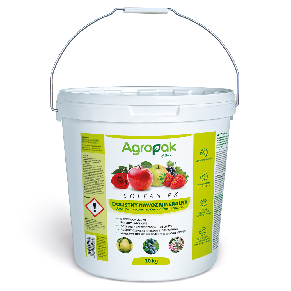 Solfan® PK Agropak [20 KG] - Dolistny nawóz mineralny zawierający fosfor i potas