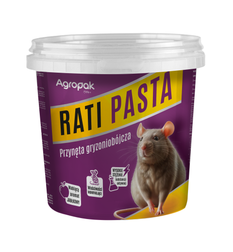 Rati Pasta Agropak [1 KG] - Profesjonalna trutka gryzoniobójcza w ...